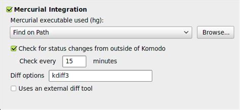 Set Komodoide To Use Kdiff3 For Mercurial Hello Techo