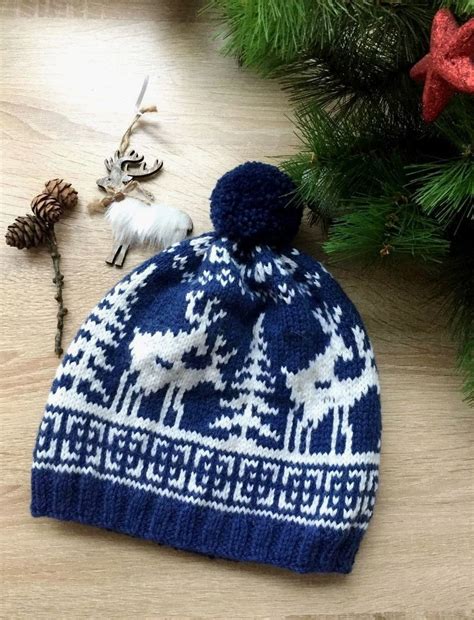 Fornicating Deer Knit Hat Pattern Deer Sex Hat Etsy