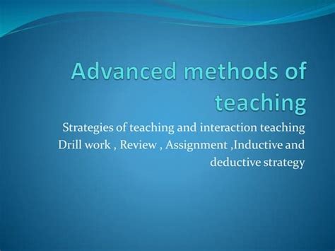 Analytic And Synthetic Method Pptx Education