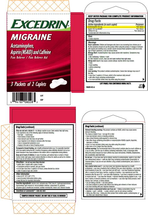 Buy Acetaminophen Aspirin And Caffeine Excedrin Migraine Acetaminophen Aspirin Nsaid And