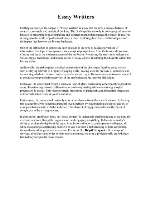 Assessment Essay Samplepdf