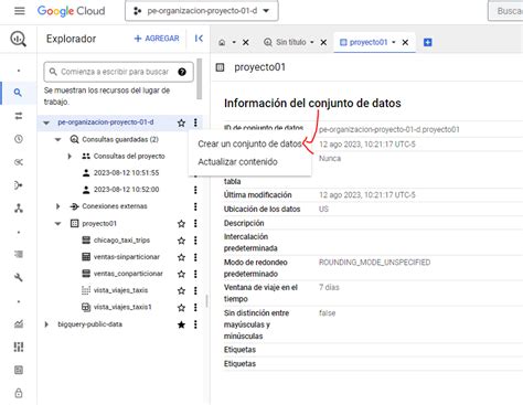gcp bigquery — crear datasets tablas particionadas y sin particionar by yaninamonasterio