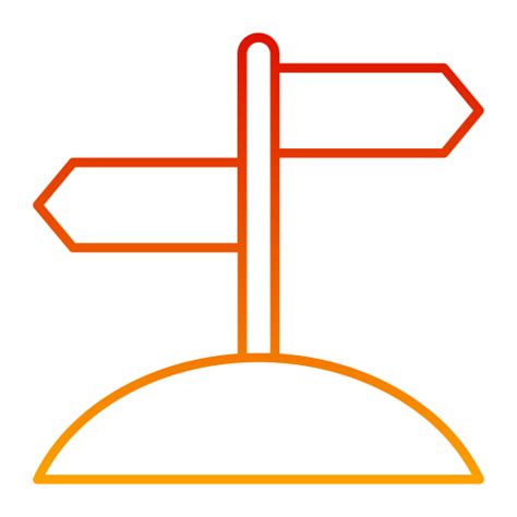 Signpost Generic Gradient Outline Icon