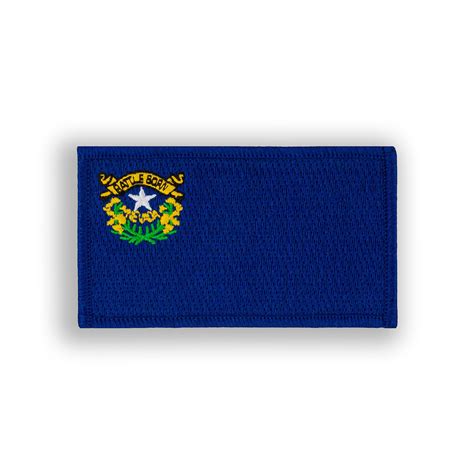 Nevada State Flag Patch Disc Golf Patches