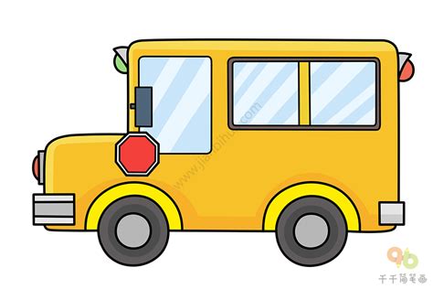 亲子画校车简笔画 功能用车简笔画