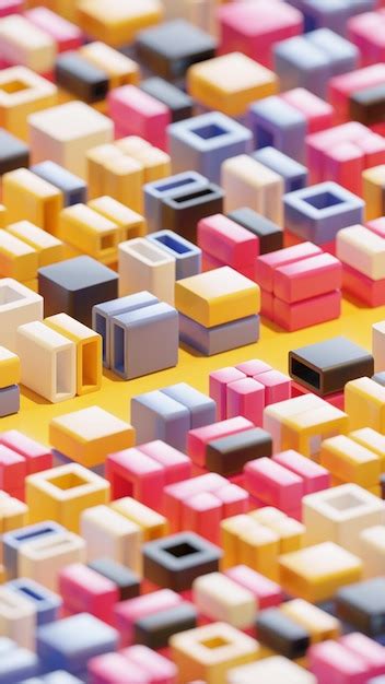 Premium Photo Cube Composition 3d Illustration Background 10