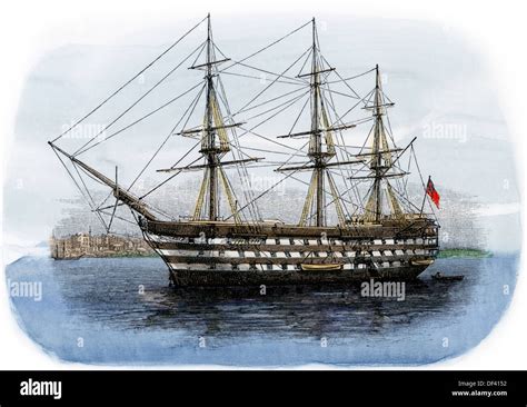 Sailing Warships Of The Mid 1800s American Warships Of The Age Of Sail