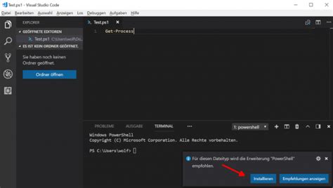 Powershell Scripts In Vscode Bearbeiten Und Ausführen Windowspro