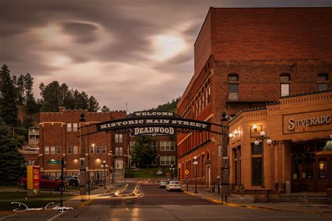 Historic Main Street Deadwood South Dakota Usa