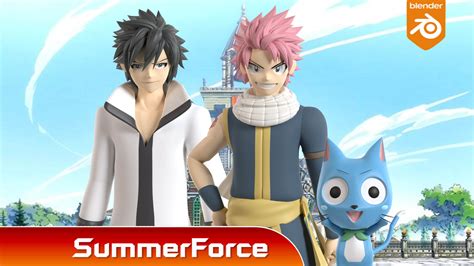 Gray Fullbuster Fairy Tail 3d Model By Summerforce