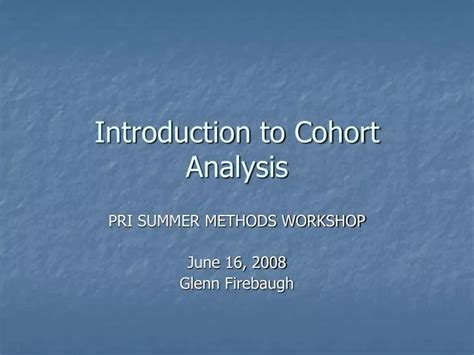 Ppt Introduction To Cohort Analysis Powerpoint Presentation Free