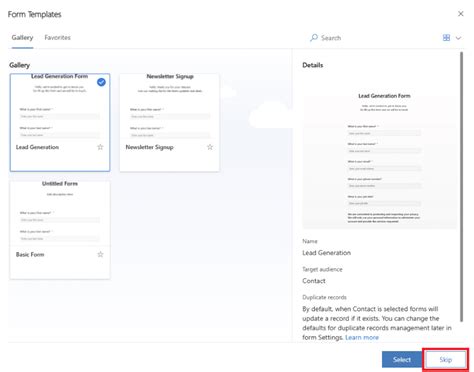 marketing forms in d365 customer insights journeys