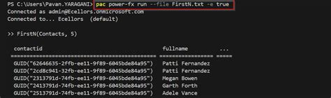 Using Power Fx Commands In Vs Code Terminal Power Community