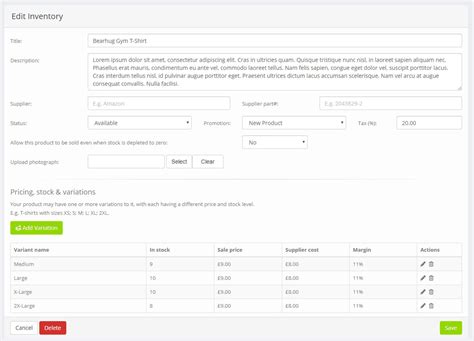 Setting Up The Store Inventory Quoox Knowledge Base