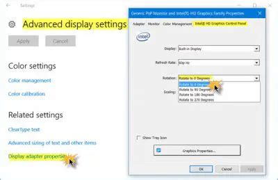 Screen Upside Down Or Sideways In Windows Laptop