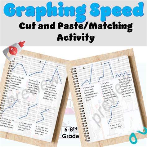Graphing Speed Cut And Paste Matching Activity Made By Teachers