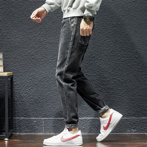 กางเกงยีนส์ผู้ชายแฟชั่นใหม่สไตล์คลาสสิกเต็มความยาวกางเกงผู้ชาย Aipper สวมใส่สบายวัสดุและการ
