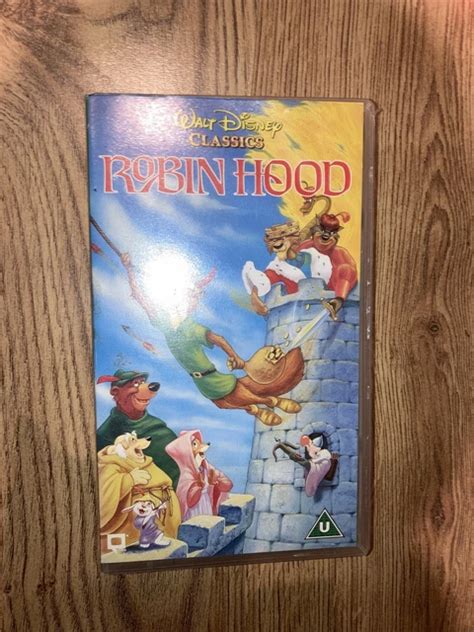 Walt Disney Classic Robin Hood Pal Vhs Cassette Tape Cert U 1973 £649