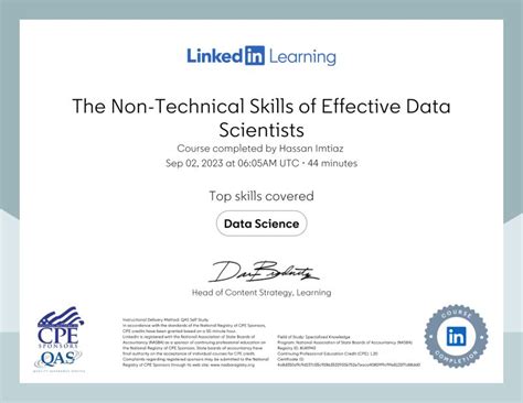 Hassan Imtiaz On Linkedin Certificate Of Completion