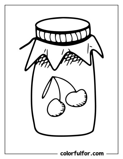 Cherry Jam Coloring Pages