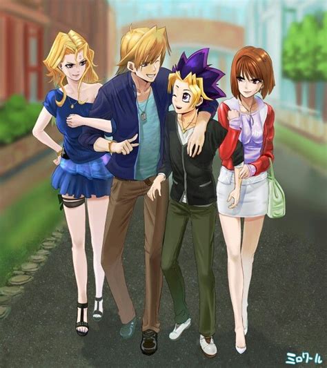 Mai Valentine Joey Wheeler Yugi Moto Tea Gardner Yugioh Anime Zelda Characters