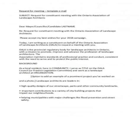 Official Meeting Request Email Templates Besty Templates