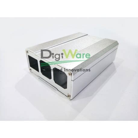 Raspberry Pi 3 Aluminium Case Silver Metal Enclosure Digiware Store