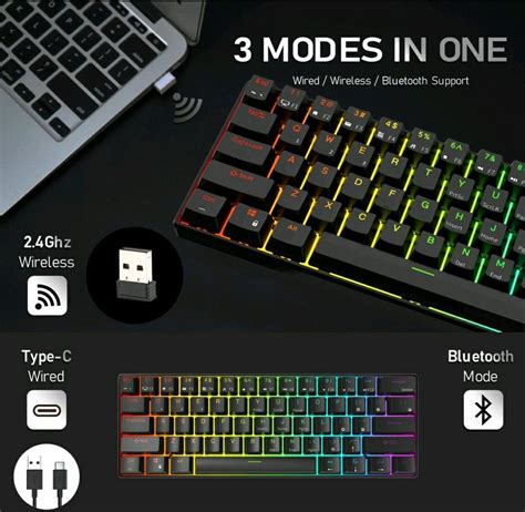 Rk62 Rgb Hotswap Brown Switch Keyboard Computers And Tech Parts And Accessories Computer Keyboard