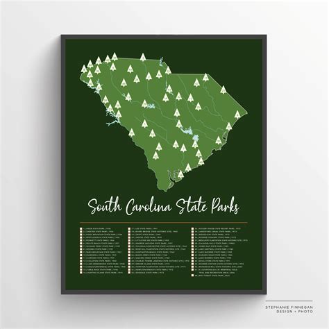Sc State Parks Map Printable Map South Carolina Parks South