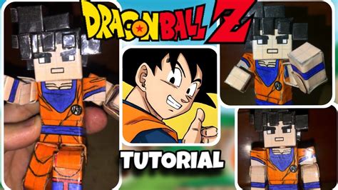 Como Hacer A Goku Papercraft Minecraft Figura Articulada Dragon Ball Z Youtube