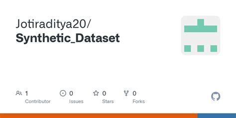 Github Jotiraditya20syntheticdataset