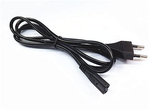 NEW AC Power Cord 2 Prong Wire Cable EU Style Plug 1 5M Metre Telephone Cables And Connectors