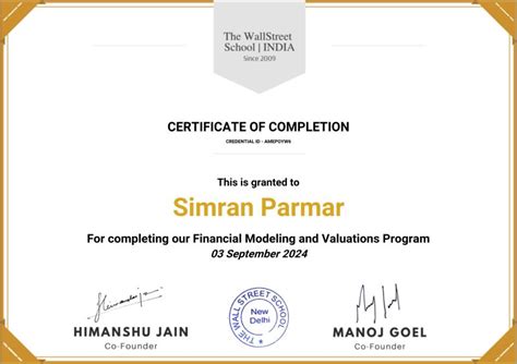 Simran Parmar On Linkedin Thrilled To Announce That Ive Completed The