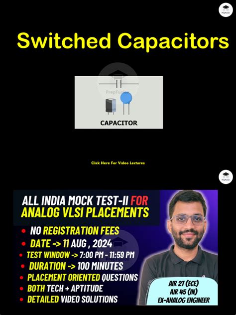 Important Concepts Of Switched Capacitors Pdf