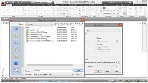 Autocad Working Smarter And Faster Tutorial Write Block Wblock Youtube