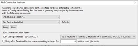 Debugger Connection Error Nxp Community