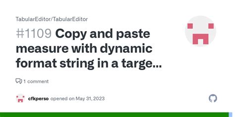Copy And Paste Measure With Dynamic Format String In A Target Without