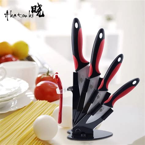 Ceramic Kitchen Knife Set With 3 4 5 6 Inch Blades Peeler An Inspire Uplift