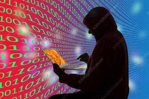 hacking conceptual composite image stock image f037 8511 science
