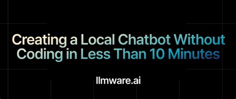 How To Create A Local Chatbot Without Coding In Less Than 10 Minutes On Ai Pcs Dev Community