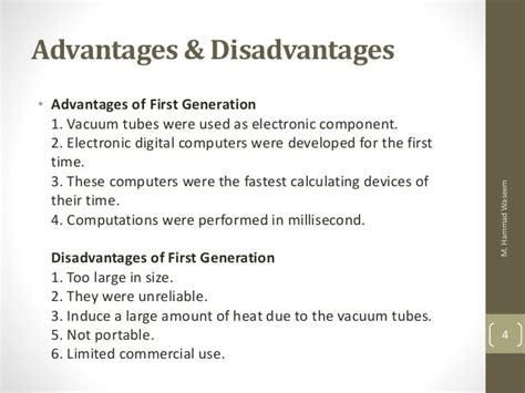 Advantages And Disadvantages Of Five Generations Of Computer Computer Area