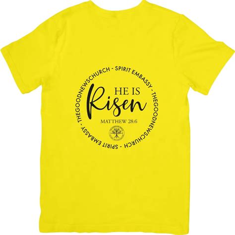He Is Risen T Shirt Official Website For Uebert Angel