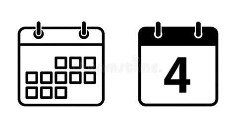 Two Calendar Icons Are Displayed The Left Icon Shows A Month Grid With Five Rows And Three
