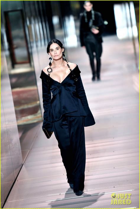 Demi Moore Hits The Runway At Fendis Fashion Show 2021 In Paris Photo