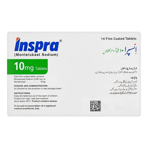 Buy Martin Dow Inspra Tablet 10mg 14 Pack Online At Special Price In