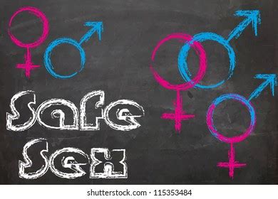 Hand Drawn Sex Symbols On Blackboard Stock Vector Royalty Free Shutterstock