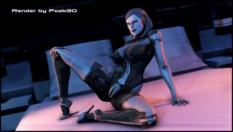 Rule 34 1girls 3d Android Bedroom Bedroom Eyes Bioware Breasts Edi Female Female Only Foab30