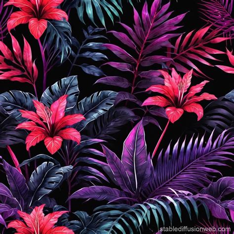 Tropical Jungle Art Stable Diffusion Online