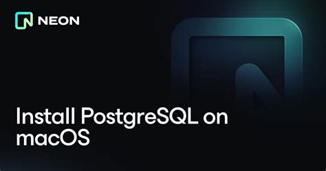 Install Postgresql On Macos