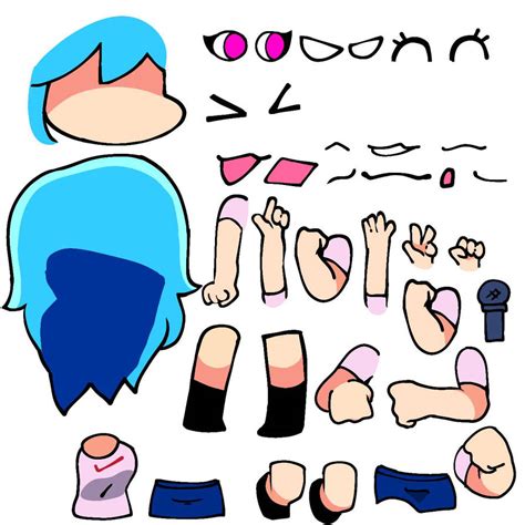 Sky Fnf Sprite Sheet Body Parts By Frdaynight246 On Deviantart